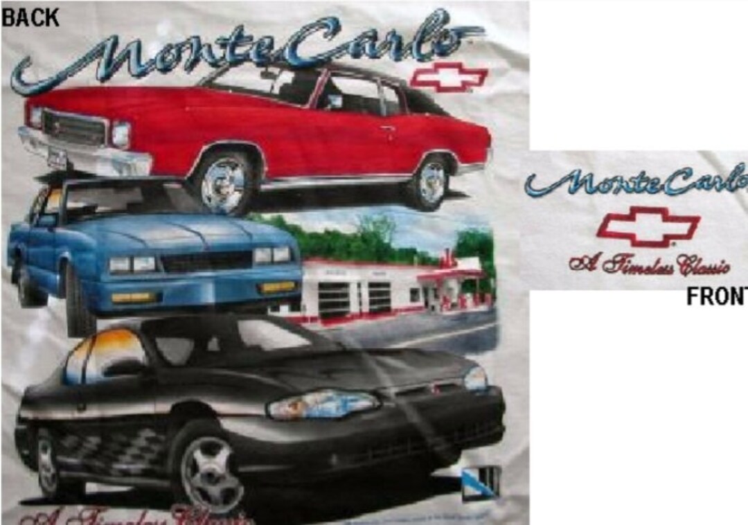 Men's Classic Car T-shirt Chevy Monte Carlo SS - Etsy
