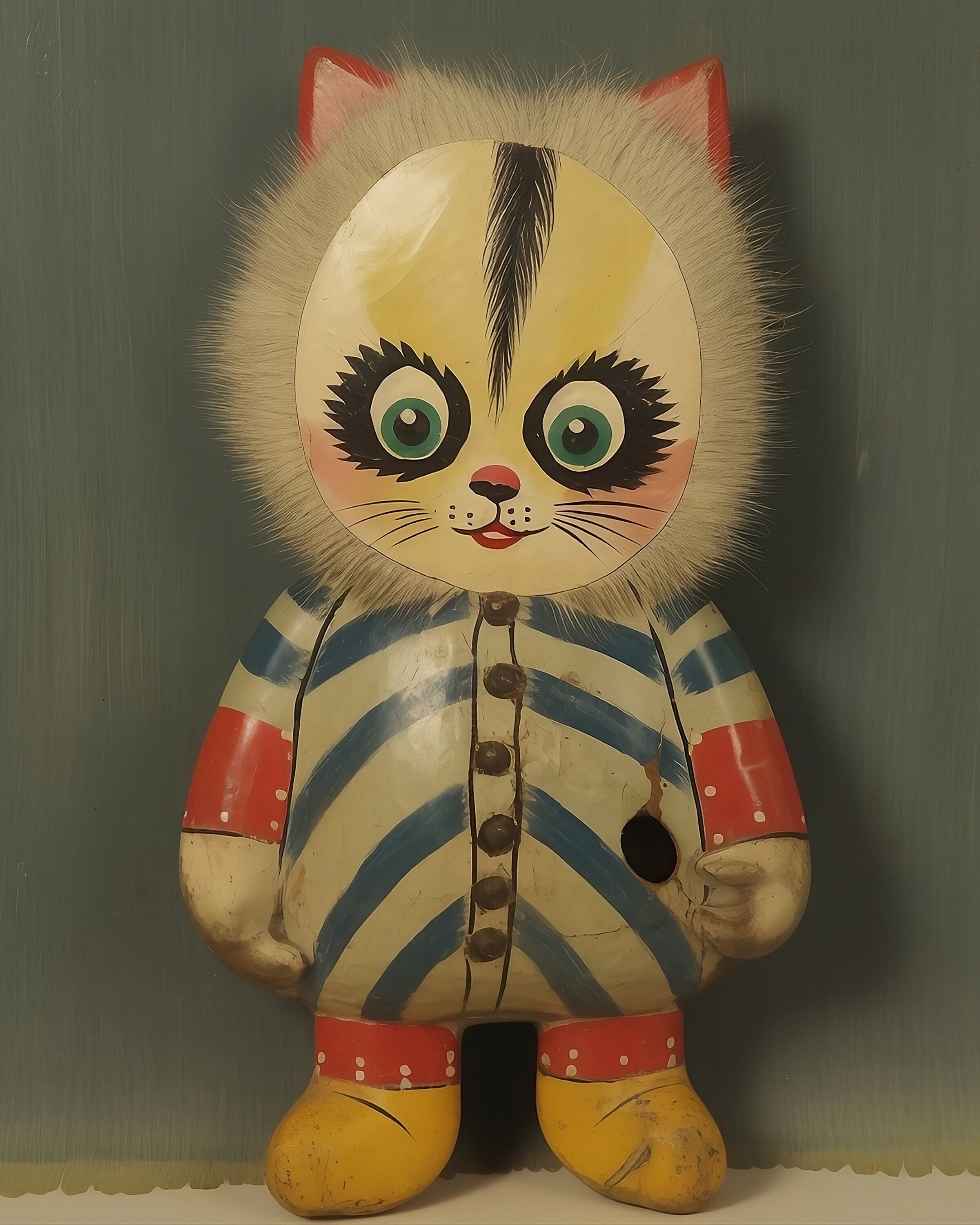 Vintage Circus whiskers Doll Art Print Digital Download 8x10, 11x14, or ...