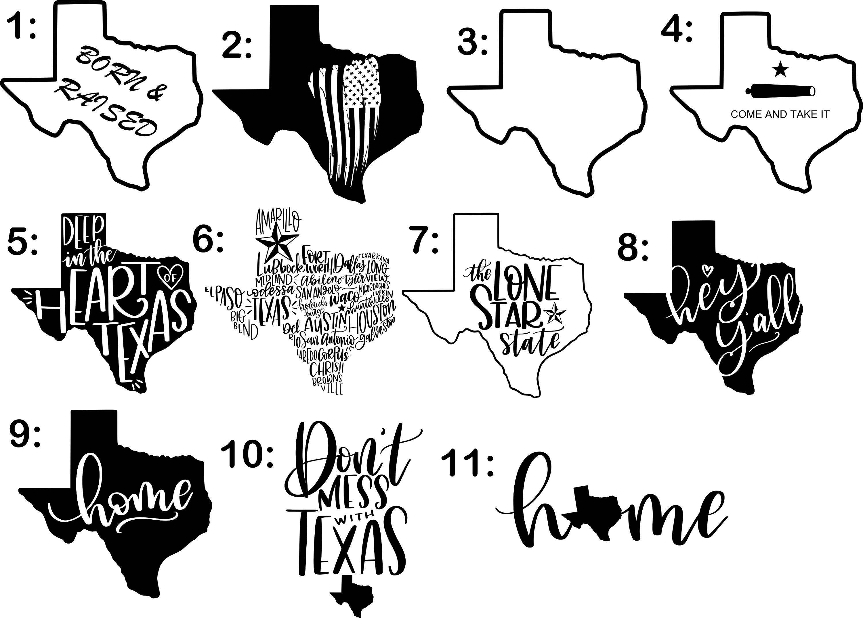 Texas Themed Engraved Slate Coasters Set of 4 - Etsy