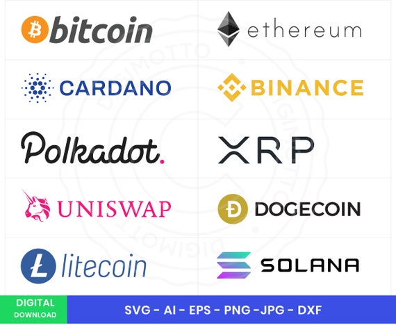 Cryptocurrency Svg Crypto Svg Bitcoin Svg Ethereum Doge | Etsy