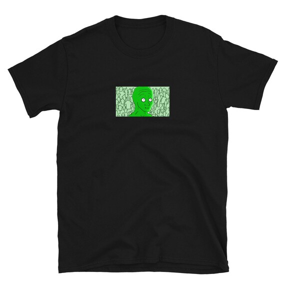 Green Wojak Stonks up T-shirt Npc Funny - Etsy