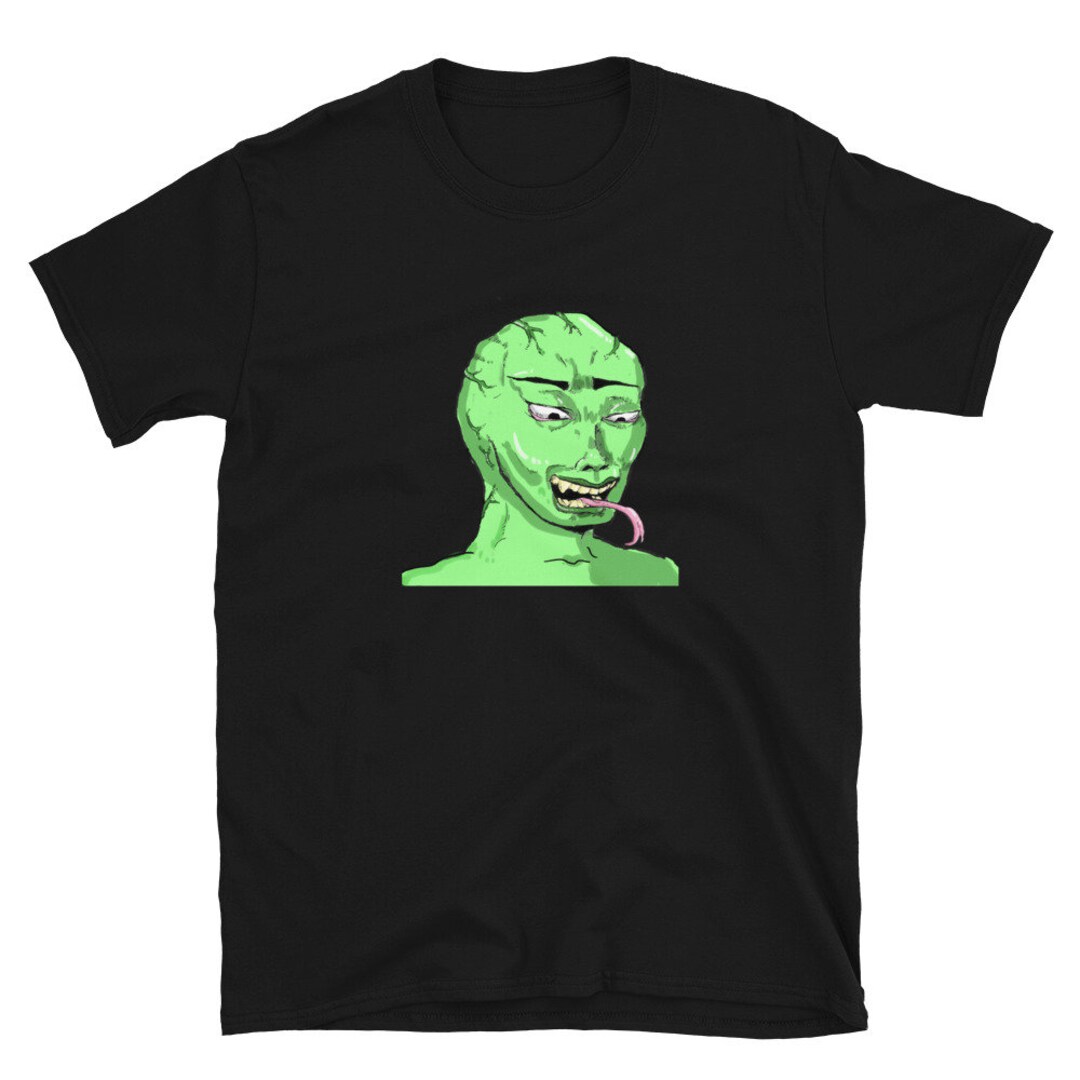 Green Wojak Meme Zoomer Gift T-shirt Npc Funny - Etsy