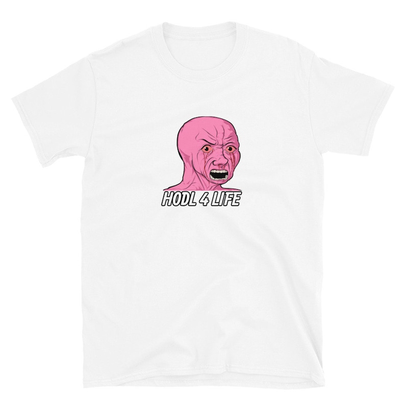 Hodl 4 Life Wojak Coomer Zoomer Dank Meme Gift Crying T-shirt Npc Funny ...