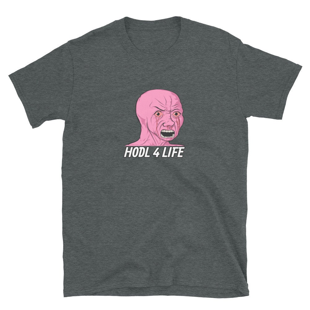 Hodl 4 Life Wojak Coomer Zoomer Dank Meme Gift Crying T-shirt Npc Funny ...
