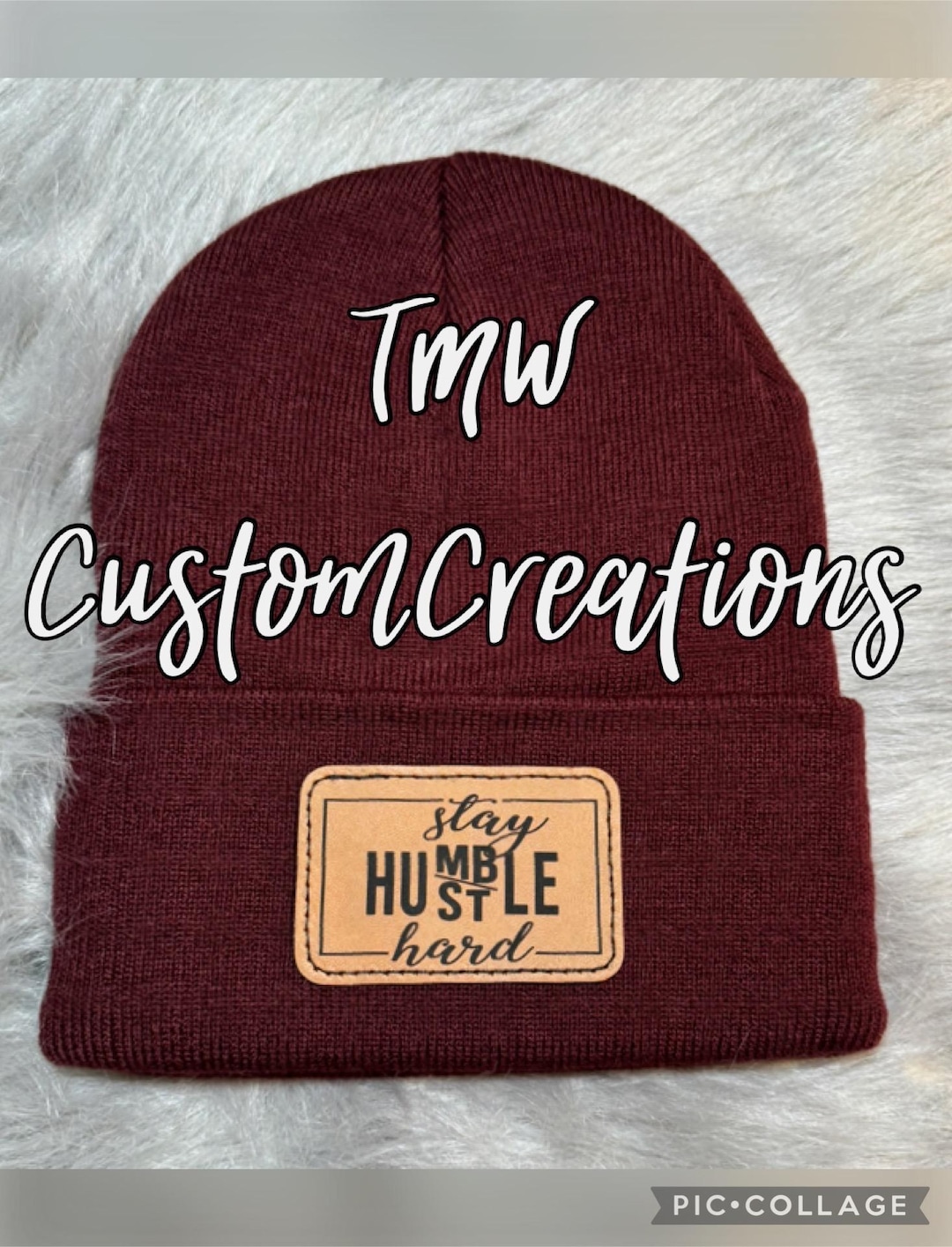 Stay Humble Hustle Hard Beanie Hat, Beanie Hat Set, Stocking Hat ...