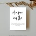 CARLY Baby Shower Diaper Raffle Sign, Baby Shower Diaper Raffle Game ...