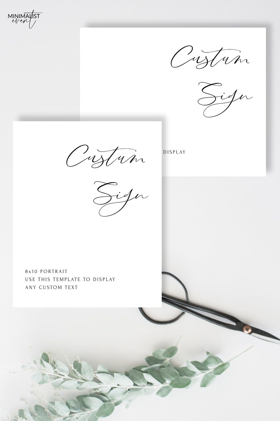 ADELE Custom Wedding Sign Template Minimalist Wedding Sign - Etsy