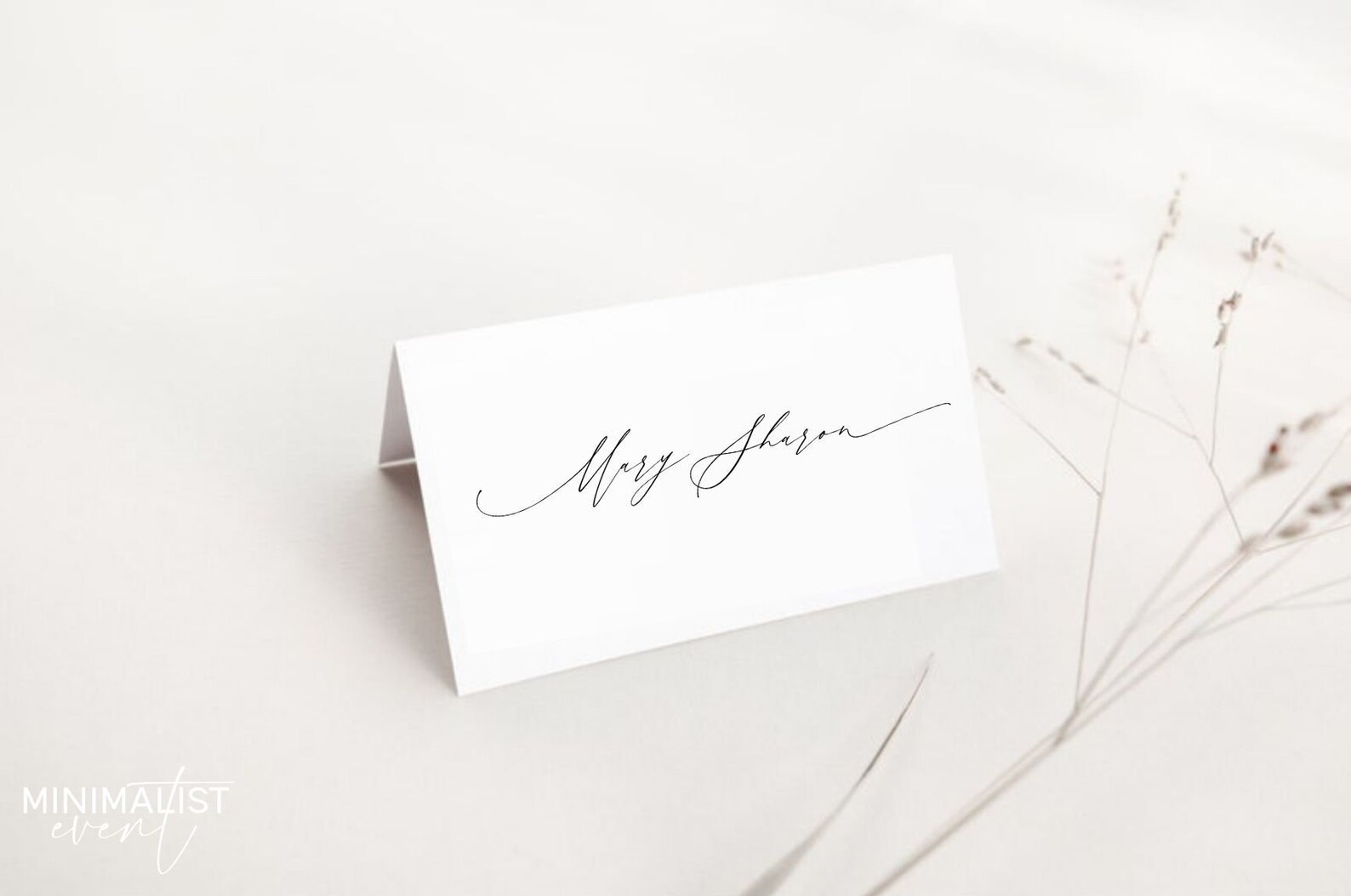 ARIEL Wedding Place Cards, Elegant Name Tags, Wedding Placecards ...