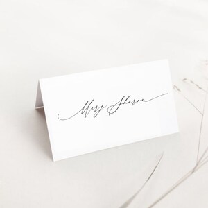 ARIEL Wedding Place Cards, Elegant Name Tags, Wedding Placecards ...