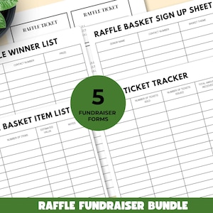 Raffle Basket Fundraiser Kit, Raffle Organizer, Basket Donation ...