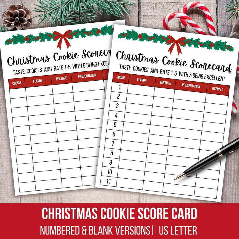 Cookie Score Sheet - Etsy