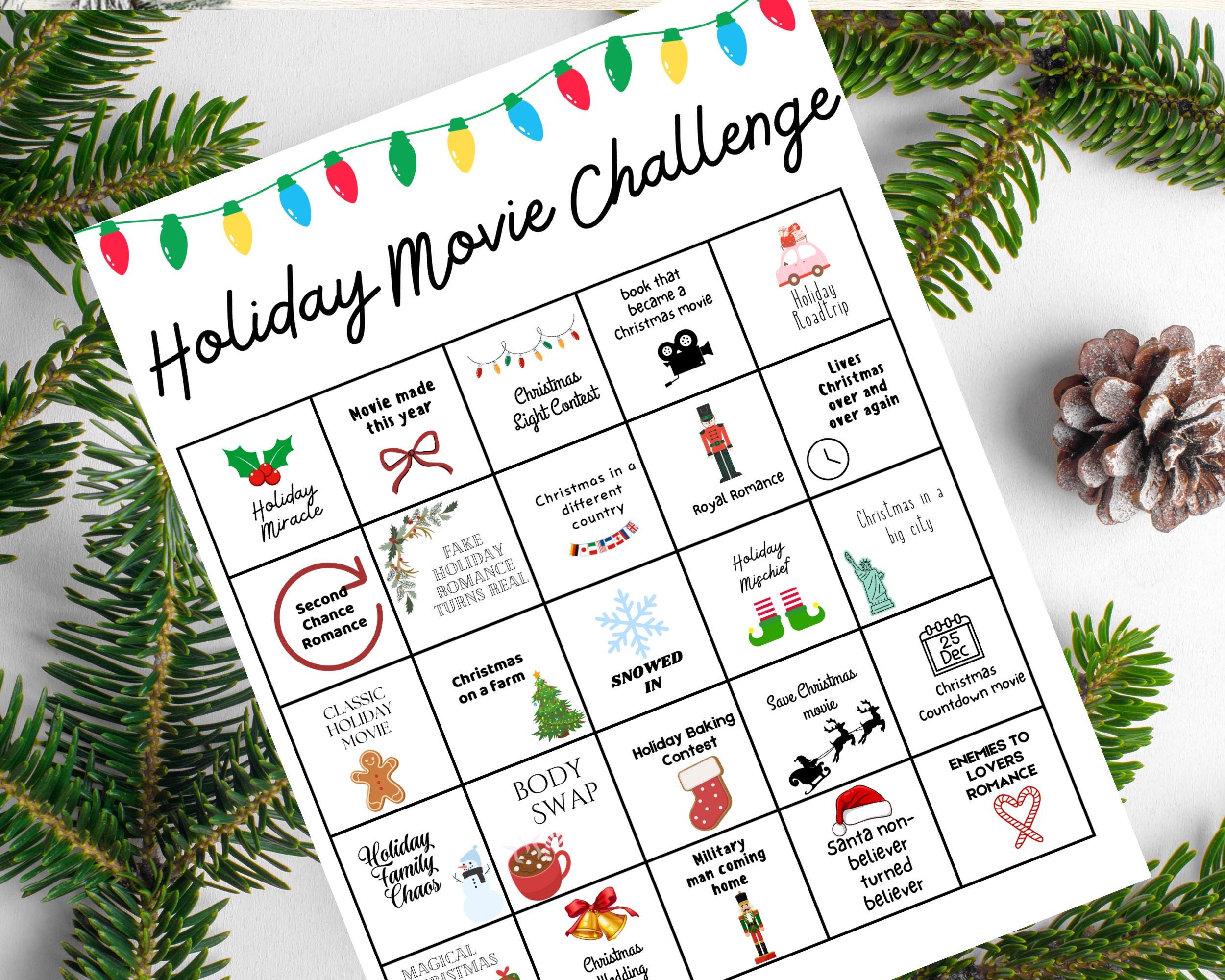 Christmas Movie Challenge, Christmas Movie List, Christmas Movie ...