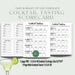 Cocktail Tasting Scorecard, Cocktail Competition, Cocktail Tasting Card ...
