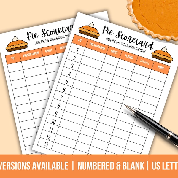 Bake off Score Cards - Etsy