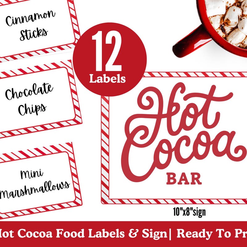 Hot Cocoa Station Bar - Etsy