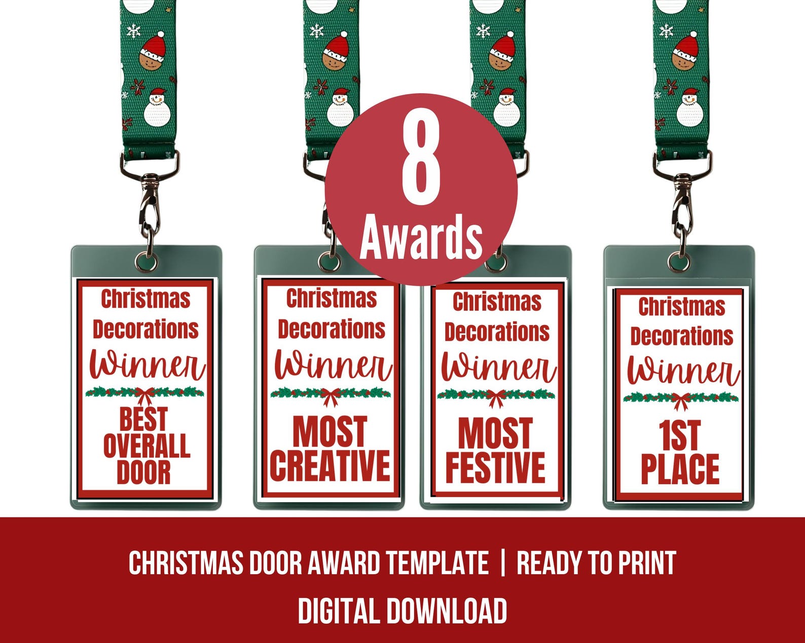 Classroom Door Decorating Award Template, Christmas Door Decorating ...