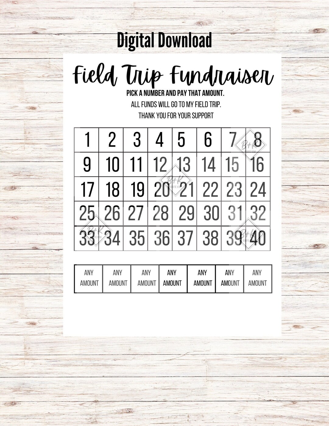 Fill My Board for Field Trip, Black Out My Board, Donation Fundraiser ...