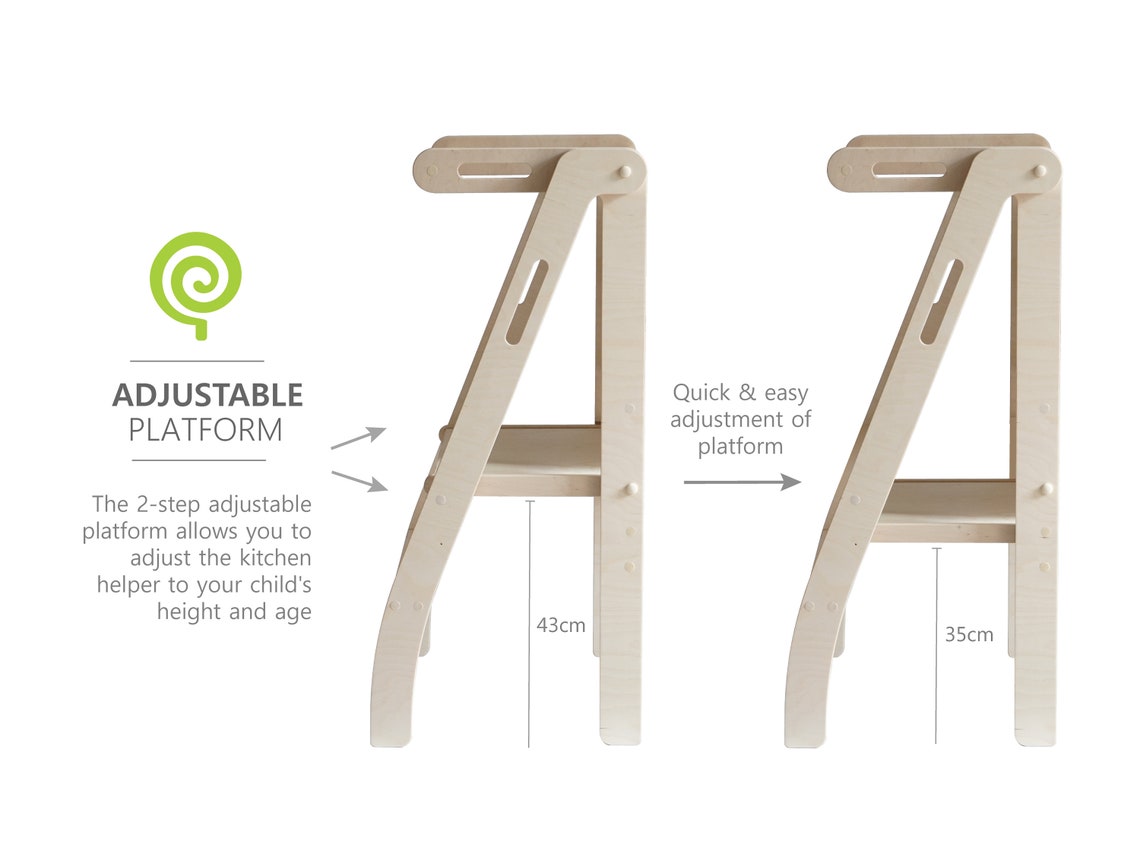 Folding Kitchen Tower Learning Helper Toddler Tower Foldable - Etsy