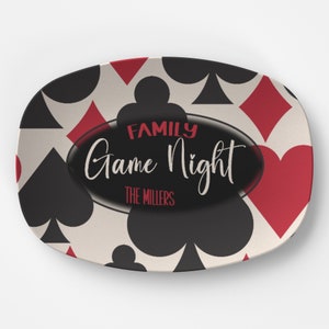Personalized Family Game Night Platter - Customized Dinnerware - Etsy
