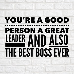 Great Leader Boss Day Design Pack Svg Png Jpg Pdf Dxf File Designs ...