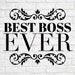 Best Boss Ever Svg Png Design File Instant Download for | Etsy