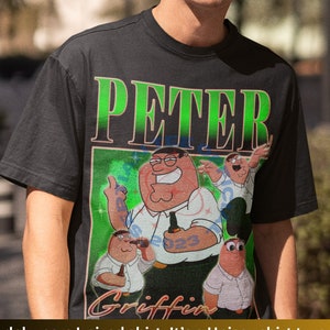 LIMITED PETER GRIFFIN Shirt, Bootleg Graphic Cartoon Shirt, Peter ...