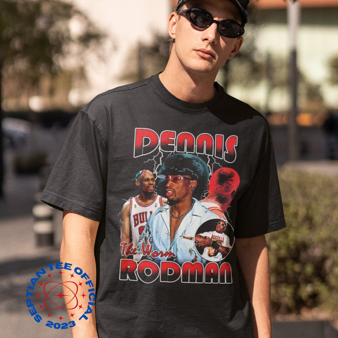 Dennis Rodman 90's Vintage Shirts, Basketball Shirt, Bootleg Dennis ...