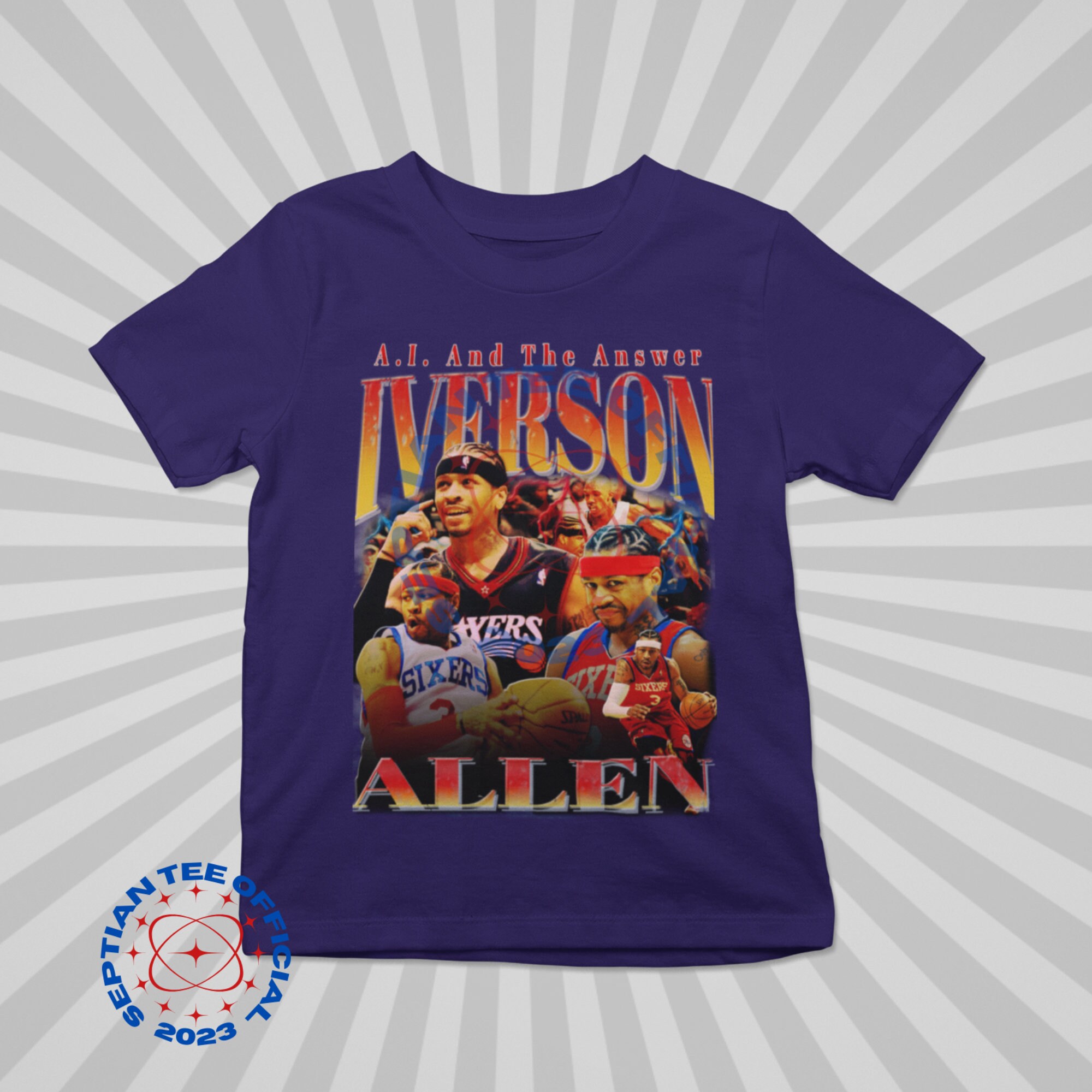 LIMITED ALLEN IVERSON Shirt, Vintage 90s Basketball Bootleg Style Tee, Homage Allen Iverson ...