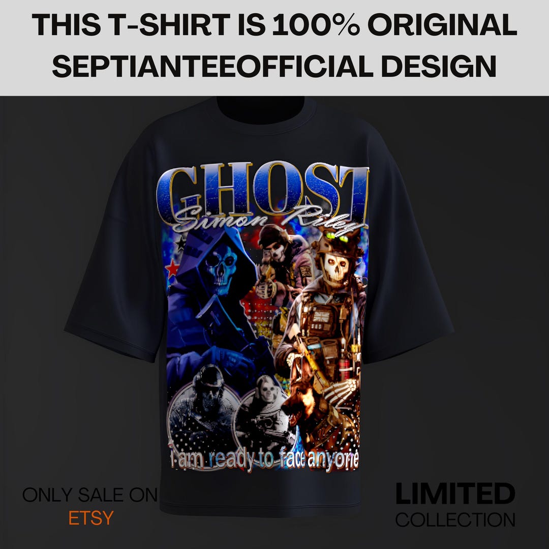 Limited Super Fresh Simon "ghost" Riley Shirt, Video Game Character Tee ...