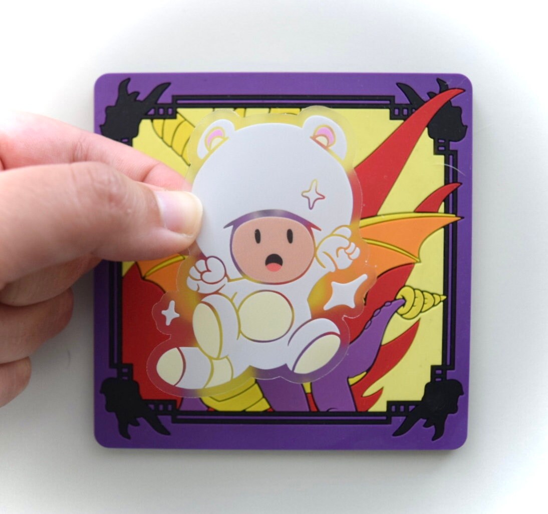 White Tanooki Toad Sticker, 2x3, Super Mario 3D World, Nintendo Switch ...