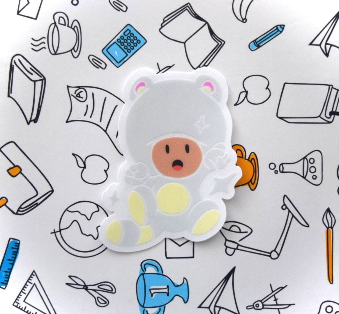 White Tanooki Toad Sticker, 2x3, Super Mario 3D World, Nintendo Switch ...