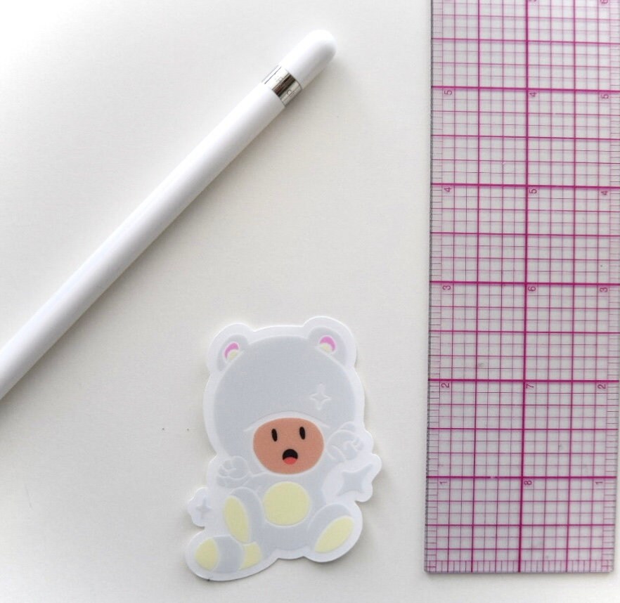 White Tanooki Toad Sticker, 2x3, Super Mario 3D World, Nintendo Switch ...