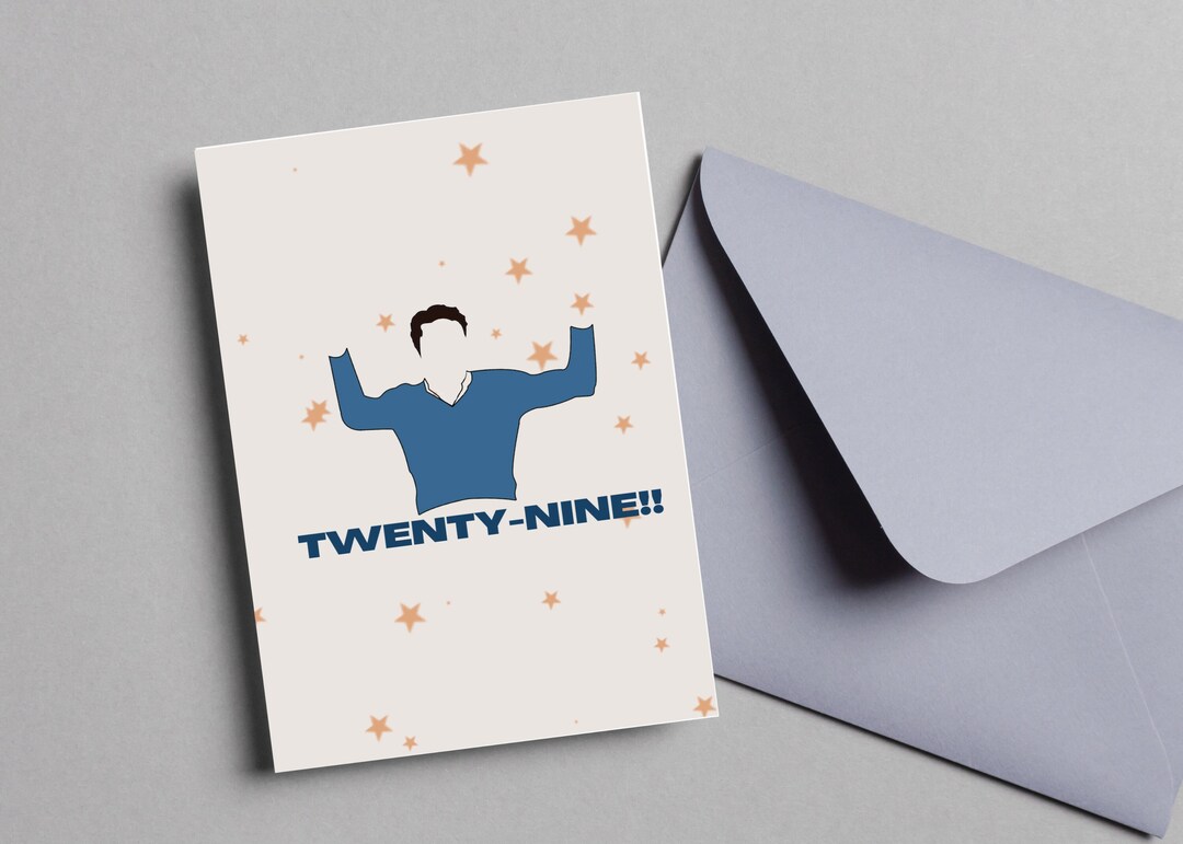 Downloadable 29th Birthday Card Template - Schmidt (two Different ...