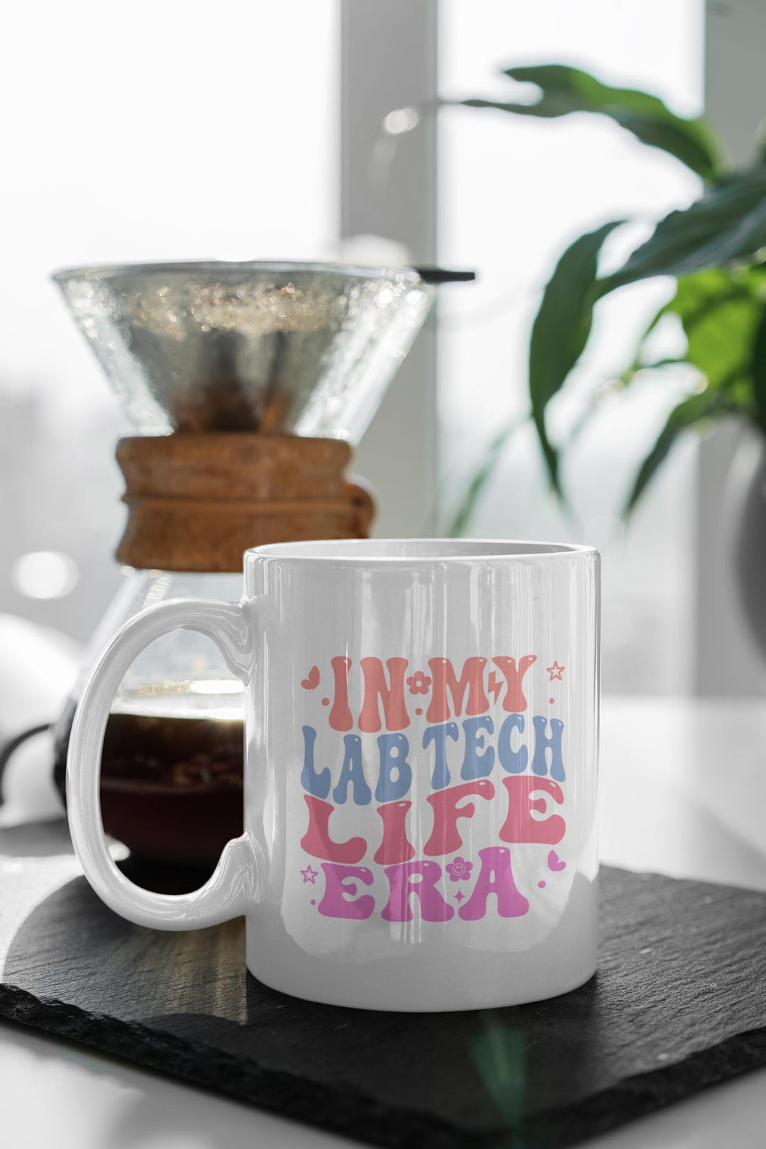In My Lab Tech Life Era Mug • Groovy Retro Lab Technician Mug • Medical ...