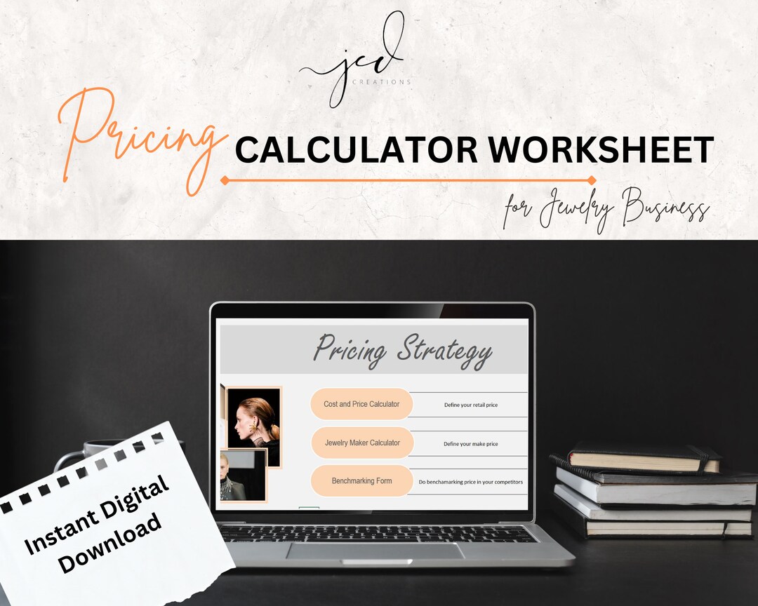 Pricing Calculator Worksheet for Jewelry Business | Automated ...