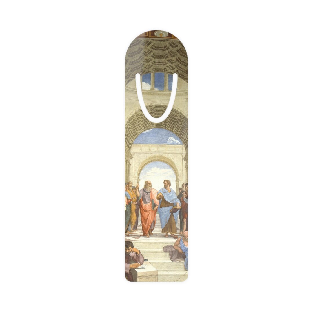 Renaissance Bookmark, Raphael's School of Athens Aluminum Bookmark - Etsy