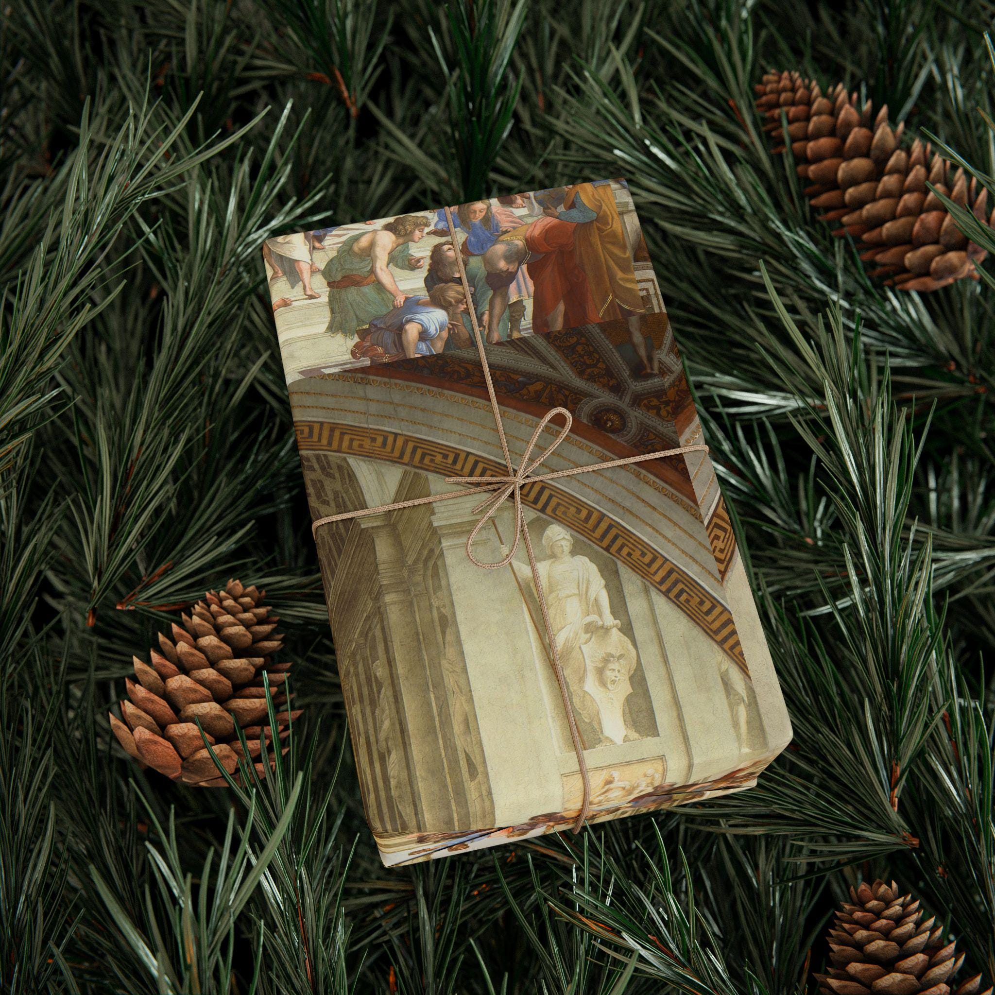Raphael's School of Athens Wrapping Paper: Renaissance Art Gift Wrap - Etsy