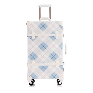 Plaid Suitcase for Women, Luggage Set With Wheels and Combo Locks ...