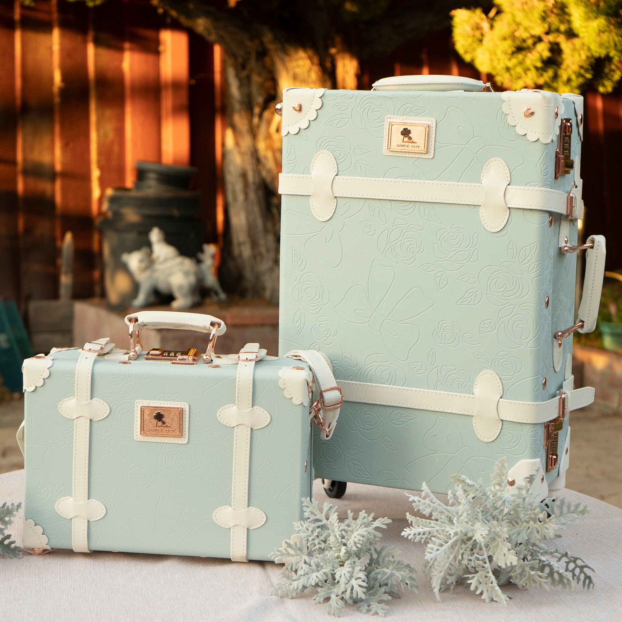 Pretty Suitcase With Clothes