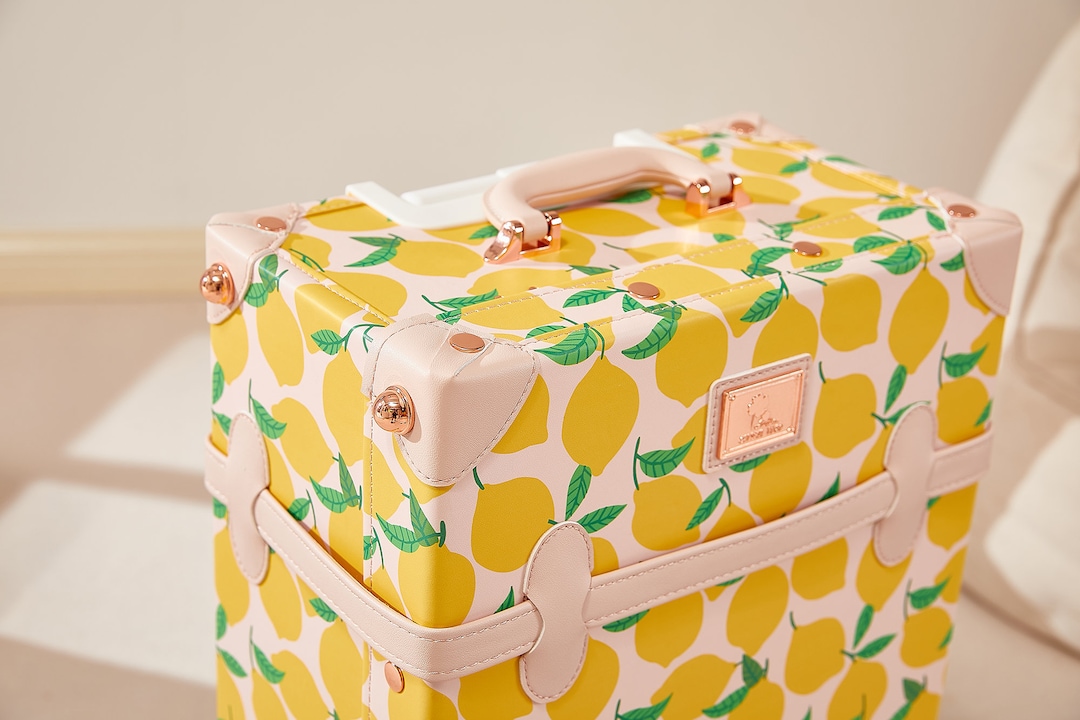 Lemon Pattern Suitcase Set for Woman, Luggage With Wheels, Travel ...