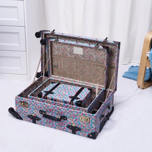 Mosaic Stained Suitcase, Luggage Set With Wheels and Combo Locks ...