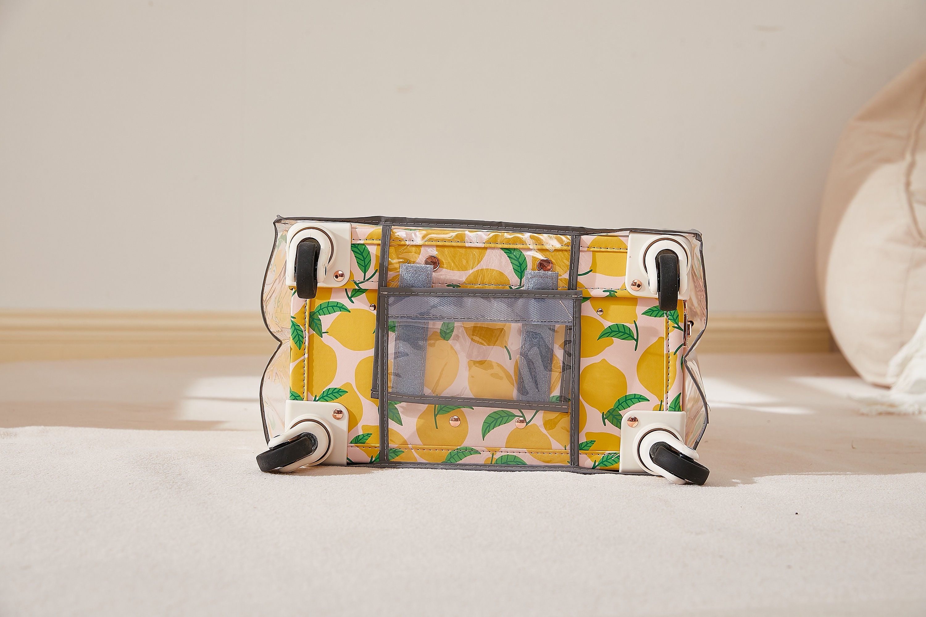 Lemon Pattern Suitcase Set for Woman, Luggage With Wheels, Travel ...