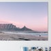 Table Mountain in Cape Town, Wall Art Poster Printable, Soft Colors ...