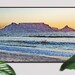 View of Table Mountain in Cape Town at Sunset, Wall Art Poster ...