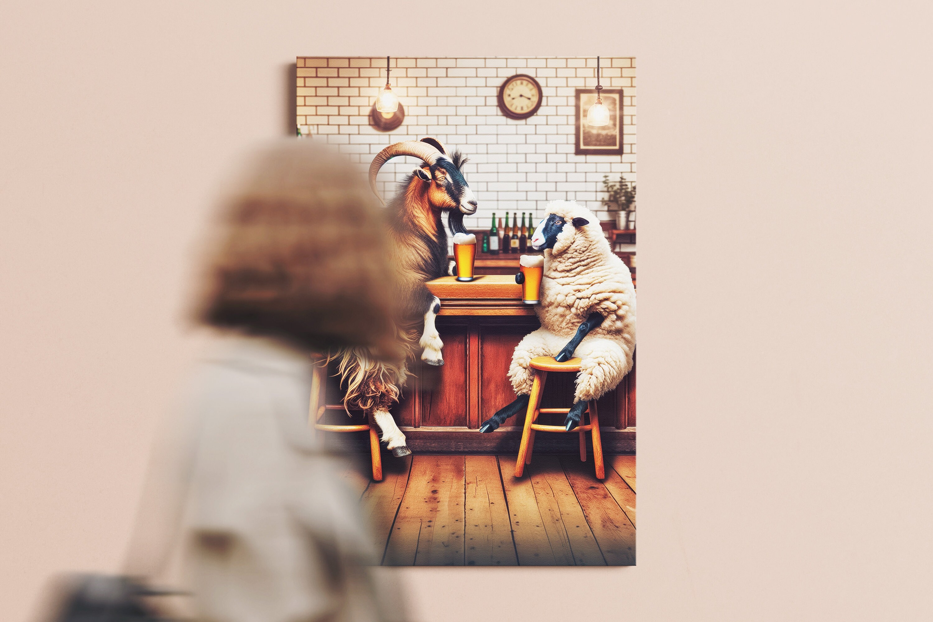 Funny Pub Wall Art Poster, Printable, Instant Download, Digital AI Art ...