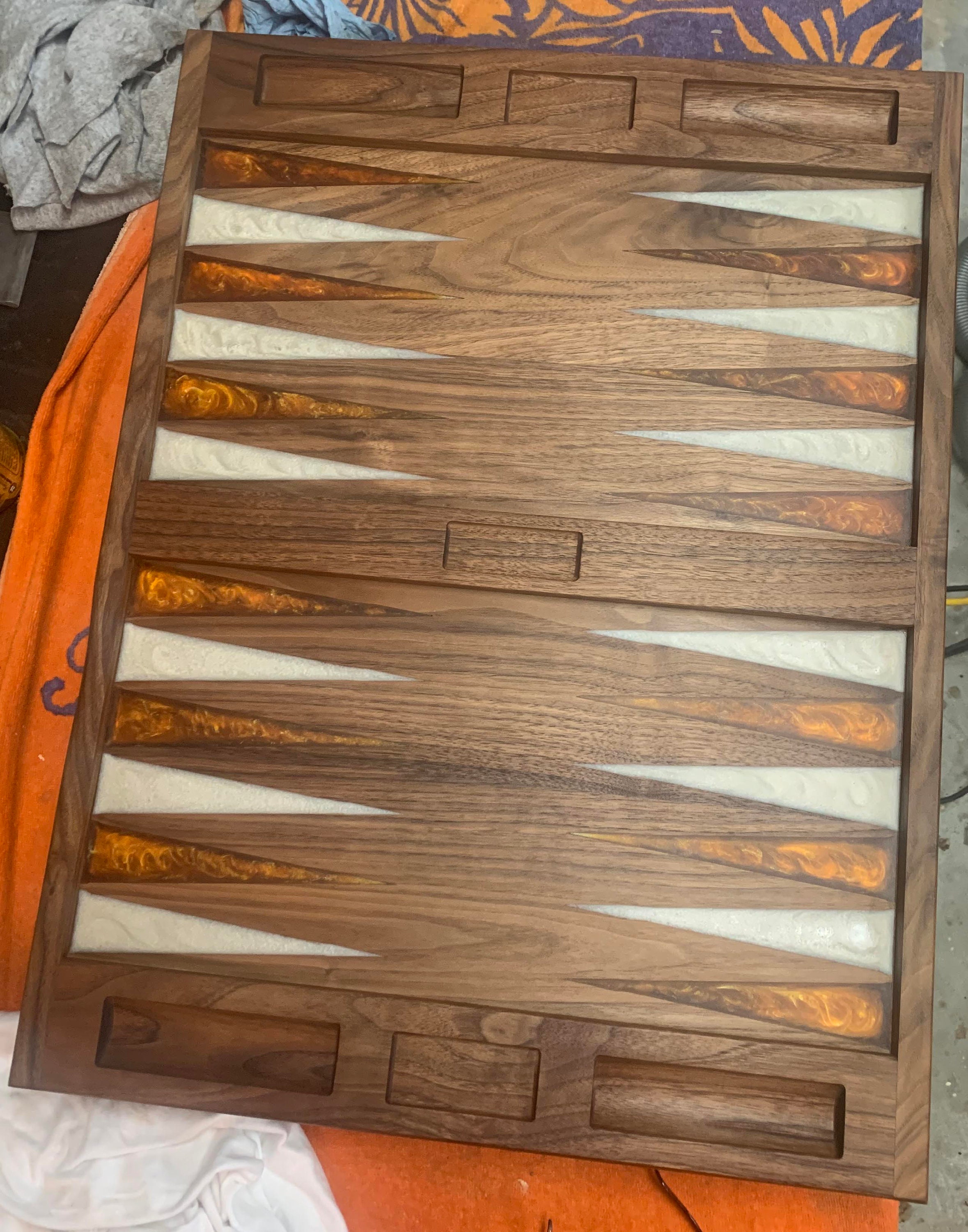 Custom Desktop Backgammon Board CNC Files - Etsy