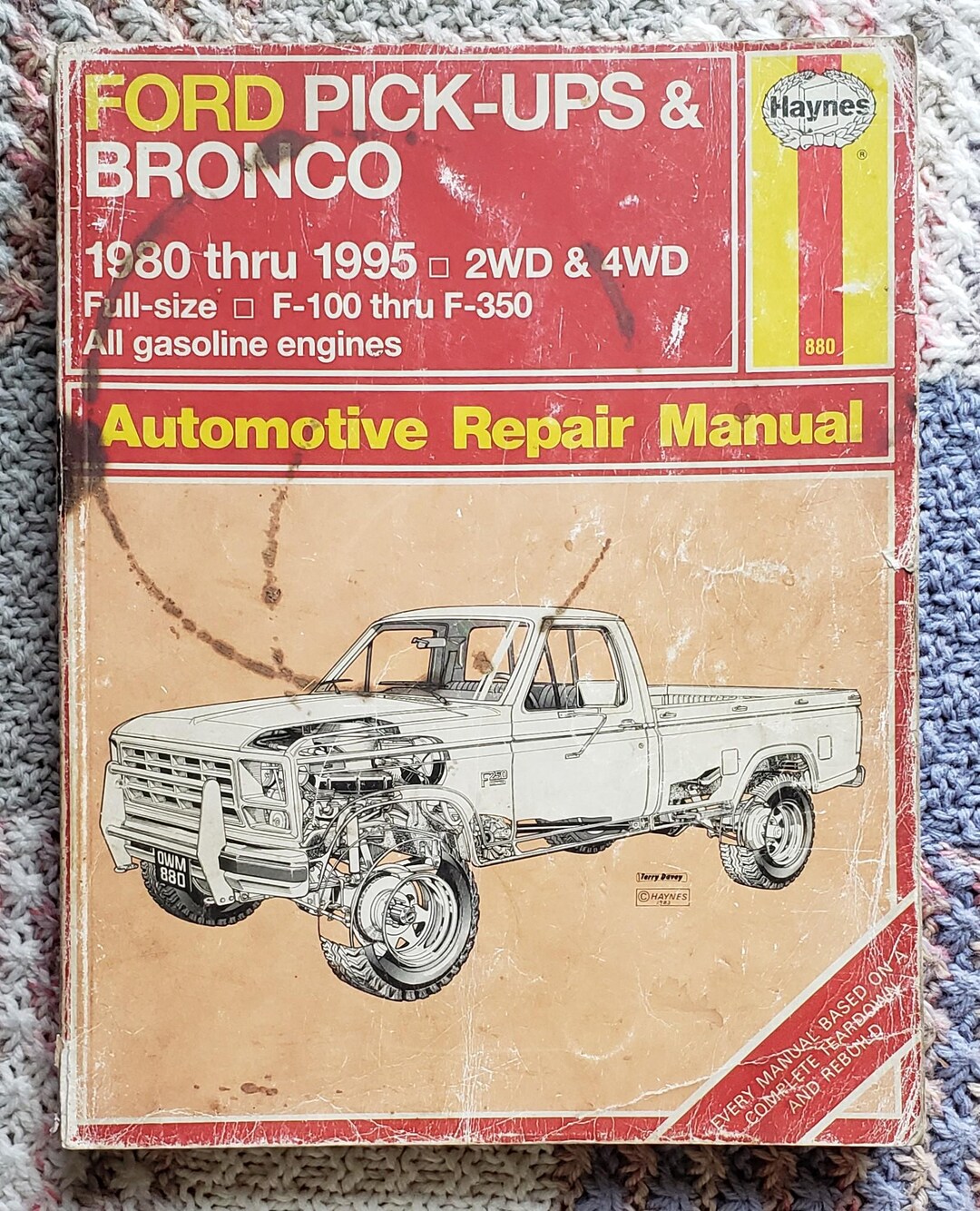 HAYNES GUIDE Ford Pick-ups & Bronco 1980 Thru 1995 2WD 4WD F-100 Thru F ...
