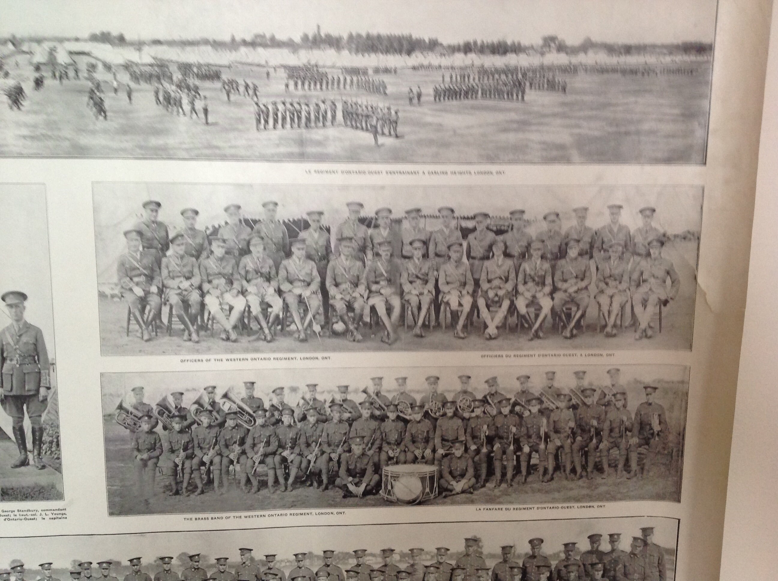 Broadside WWI the Western Ontario Regiment Doing Training at Carling ...