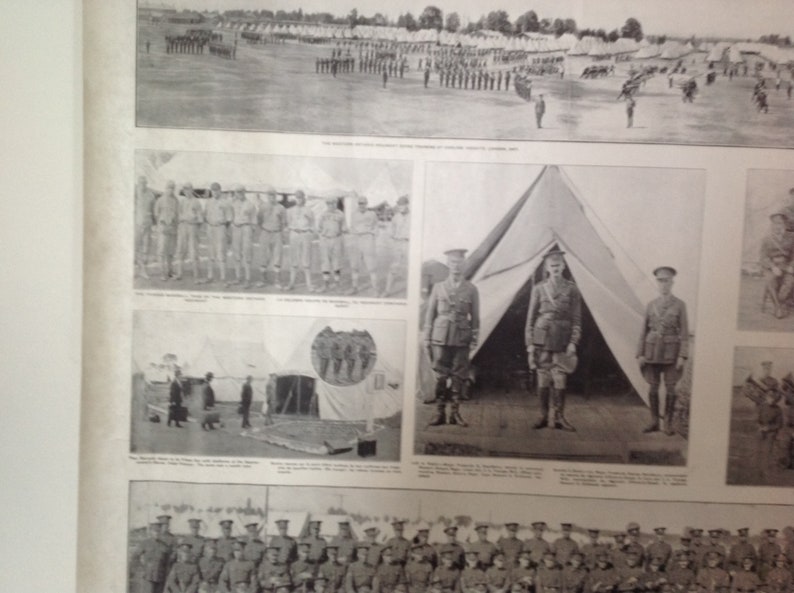 Broadside WWI the Western Ontario Regiment Doing Training at Carling ...