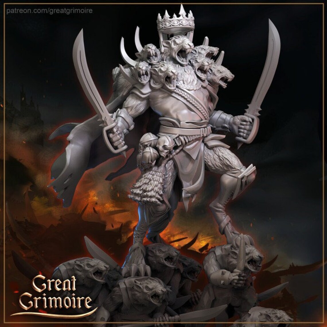 The Mouse King Great Grimoire 3D Printed Resin Miniature - Etsy